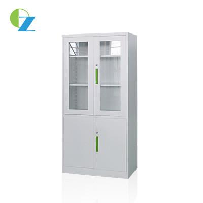 China Modern design Glass and Steel Swing Doors Cupboard for sale