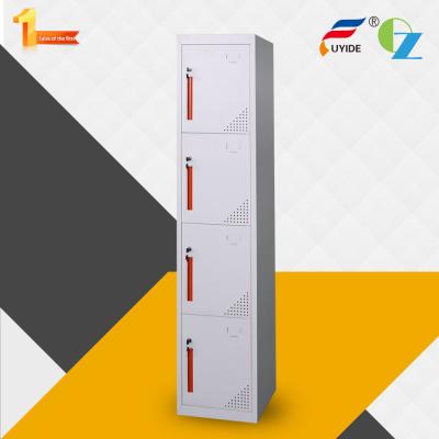 China High quality and durable knock-down 4 door gym locker single line for sale