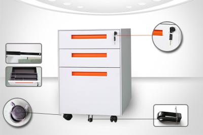 China Long using time best seller metal Movable cabinet/  steel mobile pedestal with casters for sale