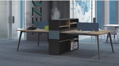 China MIG stylish series 4 Person combine workstation with bookcase for sale