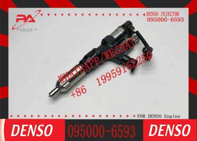 China Denso original 095000-6593 Diesel Engine Fuel Injector for J08E SK200-8 SK330-8 Crawler Excavator Replacement for OEM 23670-E0010 095000-6594 original new injector for sale
