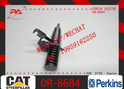 China Perkins original 0R-8684 Fuel Injector Kit 127-8218 107-7735 156-5023 for 3114 3116 3126 Excavator Construction Machinery Parts original new injector for sale