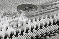 China Dustproof Panel Lath Brushes for CNC Deburring with HDPE Base - Custom Nylon Filament Options for sale