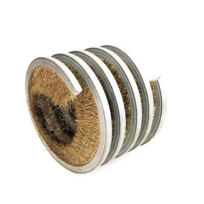 China OEM Industrial Spiral Coil Spring Brush Nylon Spiral Brush For Stripping for sale