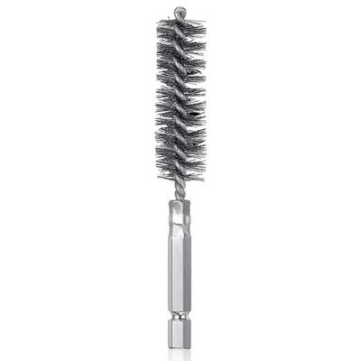 Cina Stainless Steel Wire Cleaning Hexagonal Rod Gun Brush 8/10/12/15/17/19mm in vendita