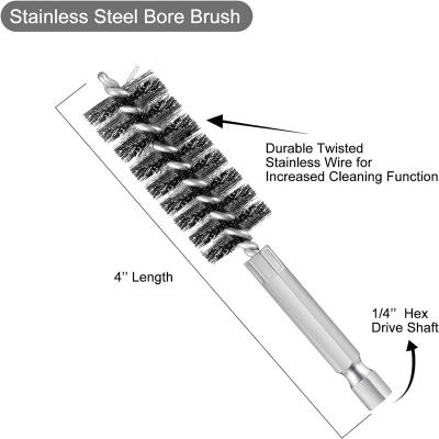 Cina Tube Twisted Stainless Steel Wire Brushes For Cleaning Pipe Holes in vendita
