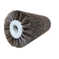 China Industrial Cylindrical Conveyor Cleaning Roller Brush Customizable Nylon PP Bristle for sale
