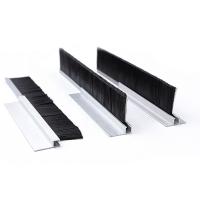 China Customizable Metal Back Strip Brush 2.5mm to 10mm Backing Nylon Bristle Industrial Sealing Cleaning for sale