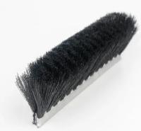 China Customizable Strip Shape Nylon/Steel Wire Wrap Multiple Rows Brush Strips for sale