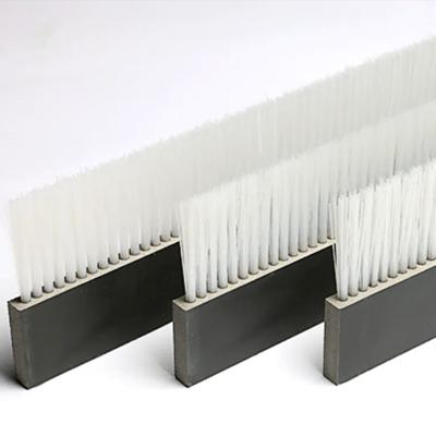 China Custom Industrial Nylon PBT Bristle Horse Hair Pig Hair PVC Plate Brushes For Cleaning for sale