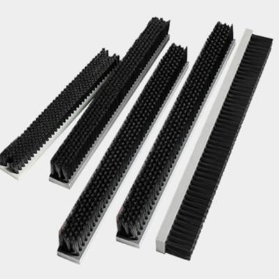 China Custom Industrial Nylon PBT Bristle Horse Hair Pig Hair PVC Plate Brushes For Cleaning for sale