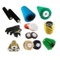 China Industrial Conveyor Nylon Roller Brush for Cleaning Customizable 100mm for sale