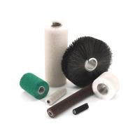 China Industrial Spiral Wound Roller Brush Customizable Nylon PP Bristle Cleaning Polishing for sale