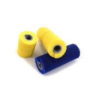 China Industrial Spiral Wound Roller Brush Customizable Nylon PP Bristle Cleaning Polishing for sale
