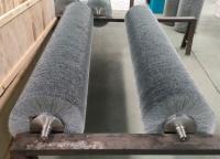 China Customizable Stainless Steel Deburring Wire Brush Roller 300mm for Industrial Surface Cleaning for sale