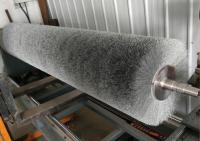 China Customizable Stainless Steel Deburring Wire Brush Roller 300mm for Industrial Surface Cleaning for sale