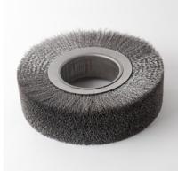 China Customizable Stainless Steel Deburring Wire Brush Roller 300mm for Industrial Surface Cleaning for sale