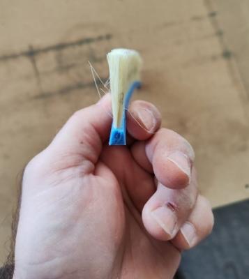 China Custom Sisal Strip Brush With Rubber Base For Polishing for sale