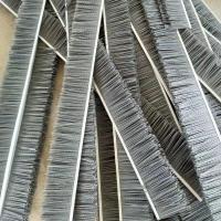 China Customized Industrial Abrasive Wire Strip Brush for Polishing 2.5mm-12mm Base for sale