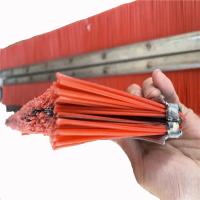 China PP Mixed Wire Strip Brush 1000x120mm for Concrete Brick Block Making Machine Cleaning for sale