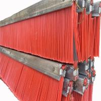 China PP Mixed Wire Strip Brush 1000x120mm for Concrete Brick Block Making Machine Cleaning for sale