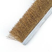 China Brass Strip Brush Conductive Corrosion Resistant Custom Size Copper Wire Bristles for sale
