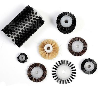 중국 산업용 플라스틱 실린더 샤프트 나일론 나선 컨베이어 청소 롤러 브러쉬 판매용