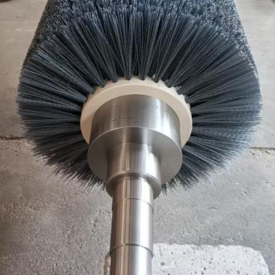 Cina Rulli di spazzola a filo di nylon abrasivo a carburo di silicio industriale su misura in vendita