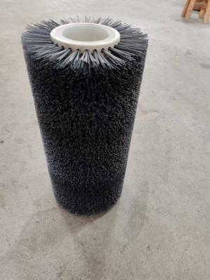 중국 맞춤형 나일론 연마 와이어 롤러 브러시 플라스틱 튜브 헤어 이식 브러시 목재 연마용 판매용