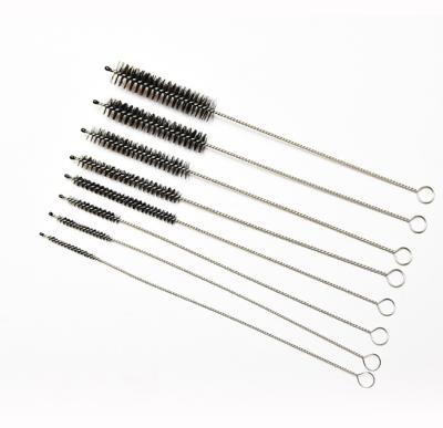 China Custom Size Nylon Wire Tube Brush Cleaning Pipe Brush Stainless Steel Twisted Wire Brush for sale