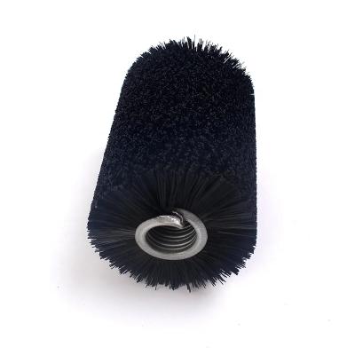 China Nylon Bristle Outward Spiral Cleaning Coil Roller Brush Wound Spring Brush for sale