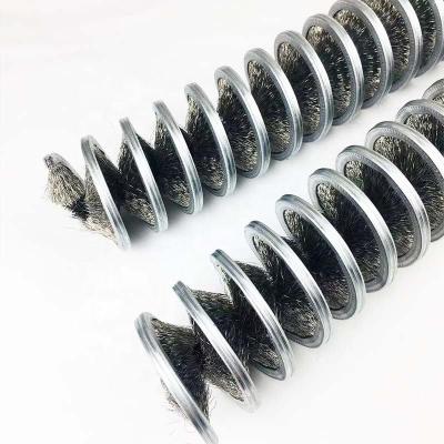 China Customized Industrial Stainless Steel Wire Inward Spiral Brush for sale