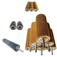 China Customized Copper-Plated Steel Wire Cylindrical Wire Brush for Wood Texture Processing for sale