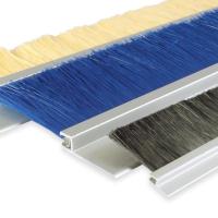 China Customized Weather Strip Brush Seals Automatic Door Brush Nylon PP Strip 100mm for sale