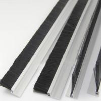 China Customized Weather Strip Brush Seals Automatic Door Brush Nylon PP Strip 100mm for sale