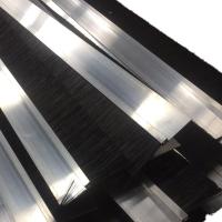 China Customized H Type Nylon Garage Door Sealing Brush Strip 10mm Bristle Height for sale
