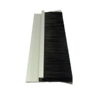 China Customized H Type Nylon Garage Door Sealing Brush Strip 10mm Bristle Height for sale