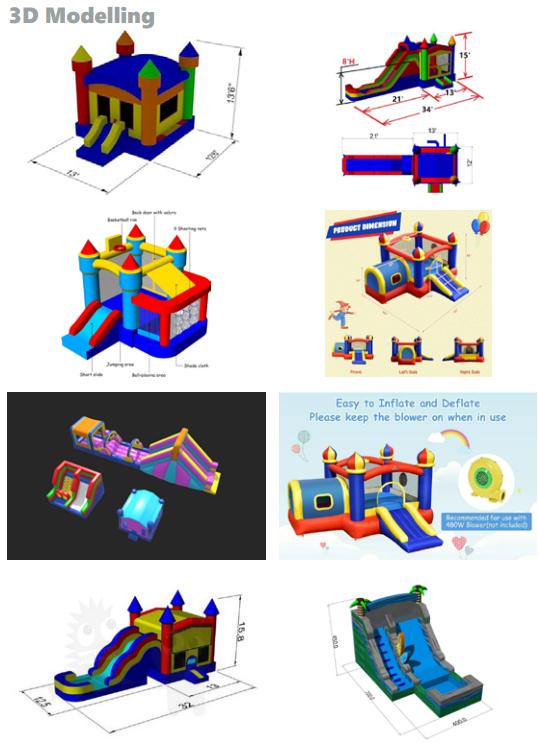 Hot Selling Commercial Children Jumping Bouncy Castle PVC Tarpaulin Bouncy 6