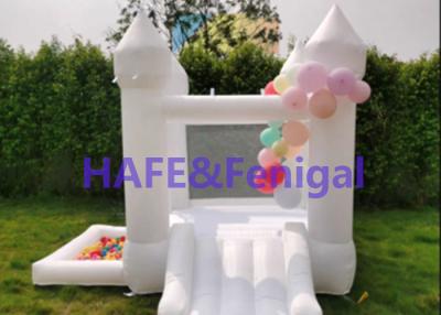 China Custom White Inflatable Wedding Bounce Castle House Waterproof for sale
