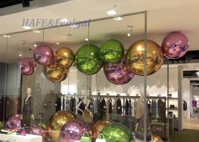 China PVC Large Mirror Inflatable Balls Double Layer Reflective Giant Decoration for sale