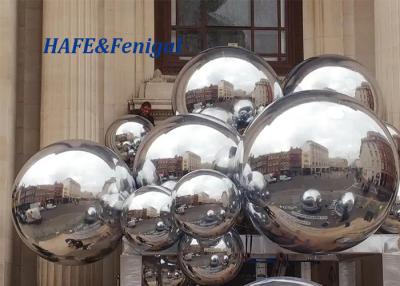 China PVC Large Mirror Inflatable Balls Double Layer Reflective Giant Decoration for sale