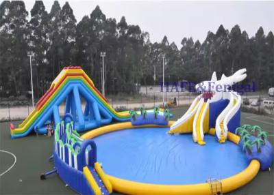 China Giant Inflatable Water Slide With Pools Swimming Ball Toys Pools Inflatable Water Park With Pool for sale