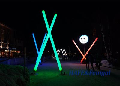 Cina 2.5m 5m gonfiabile tubo pixel personalizzato rgbw led dmx controllo evento di illuminazione palloncino in vendita in vendita