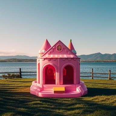 China Ages 5-12 inflatable water slides  PVC  giant inflatable slide 3*3*2.5m 4*4*3m inflatable jumping castle with Blower for sale