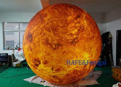 China Giant Inflatable Planet With LED Lighting Sun 1-3M Lighting Decoration Supports Customization for sale