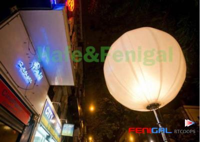 China 400w RGB Camping Inflatable Event Lighting Balloon With 5m Decoration Pearl Series 240W for sale
