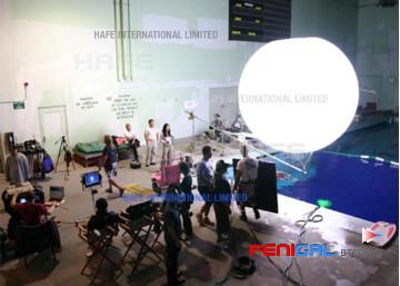 중국 밝은 달 3800 MM 헬륨 풍선 조명 8000W 할로겐 LED 이벤트 조명 풍선 판매용