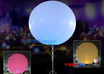 China Wedding And Party Inflatable RGB LED Event Lighting Balloon With Tripod Stand for sale