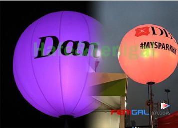 중국 야외 장식 뮤즈 시리즈 160CM를위한 다채로운 1.6m 부풀이 LED 이벤트 조명 풍선 판매용