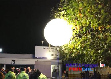 중국 800W 스탠드 부풀이 가능한 LED 이벤트 조명 풍선 광고용 삼각형 판매용